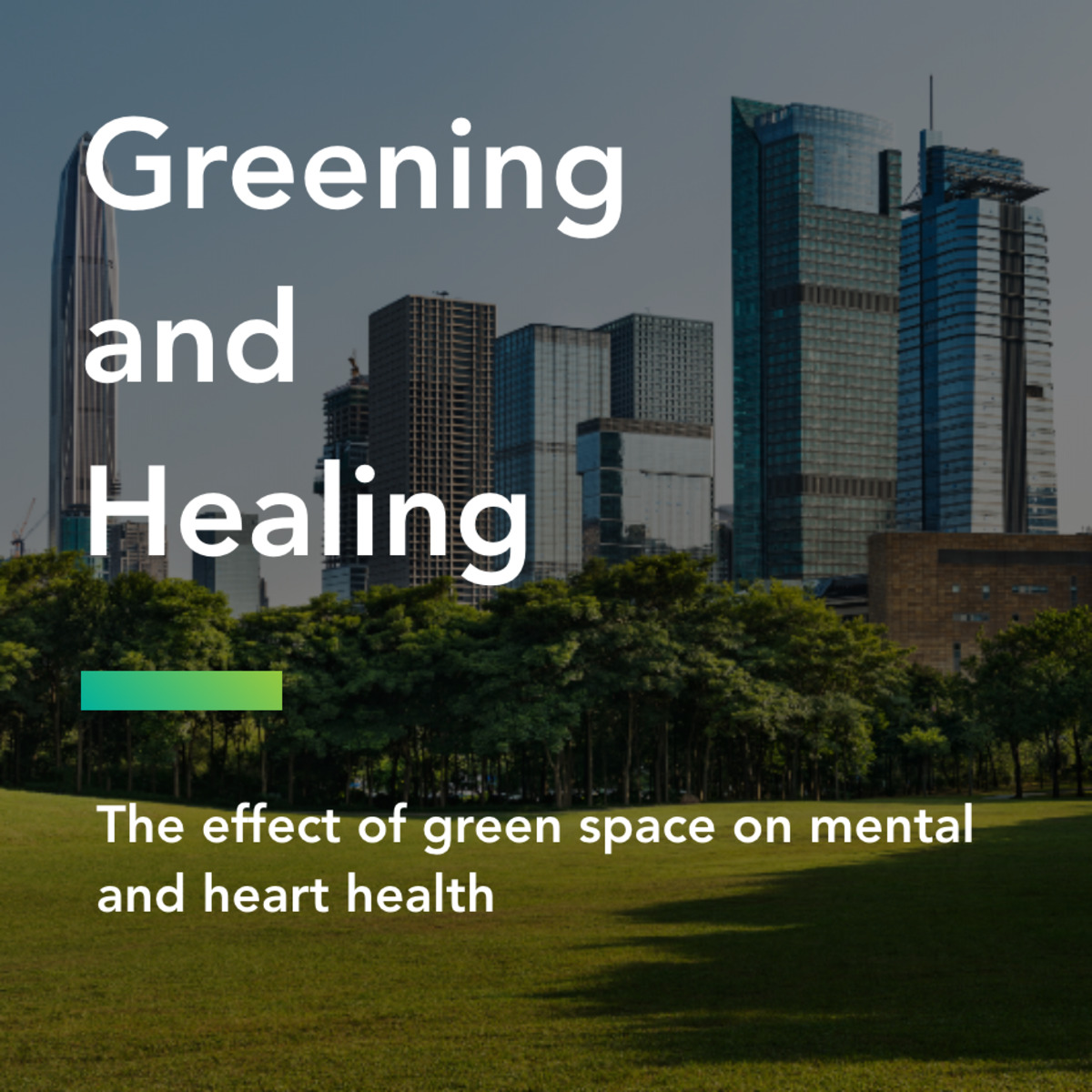 3 Charts | How can community greening promote health and well-being?