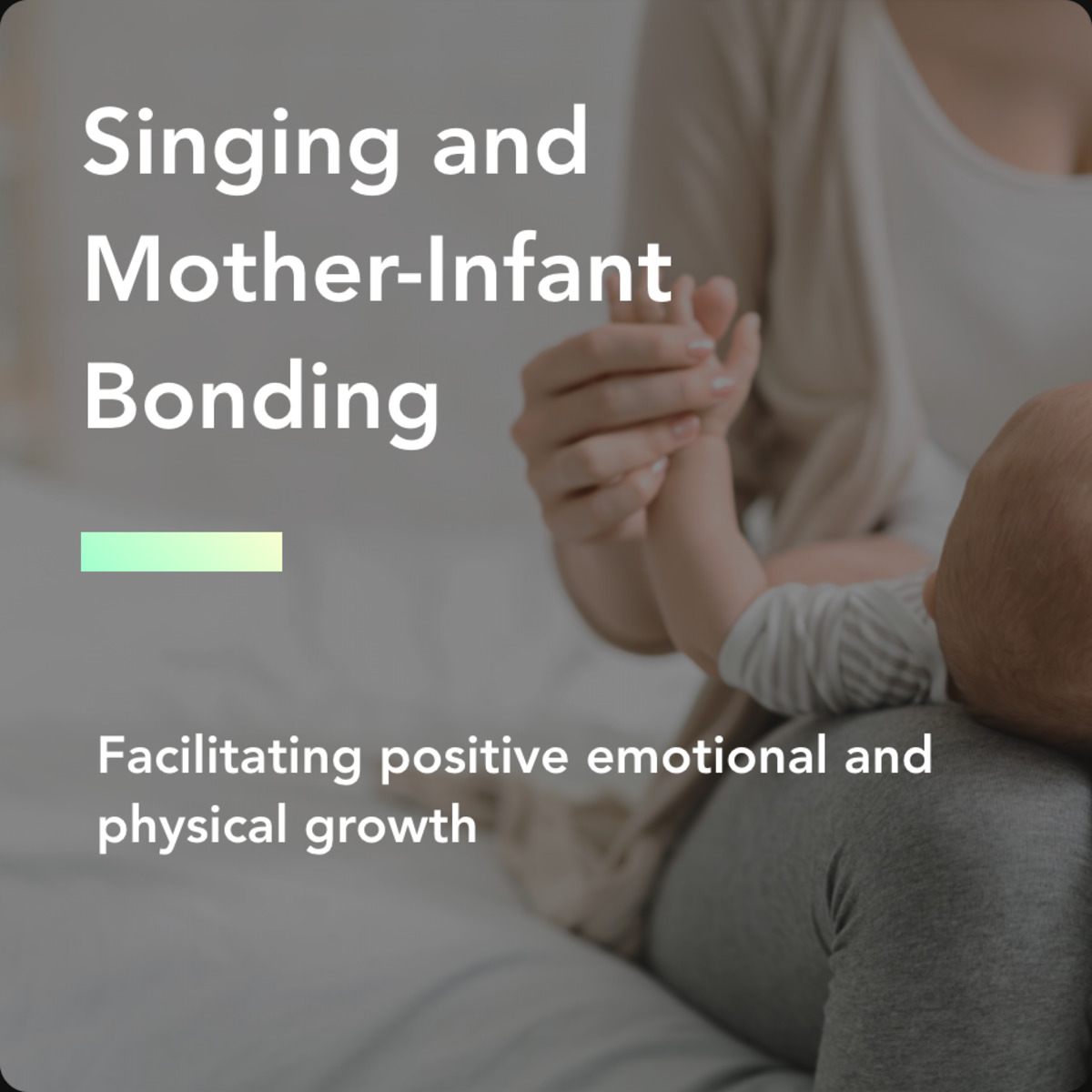 3 Charts | Can singing facilitate mother-infant bonding?