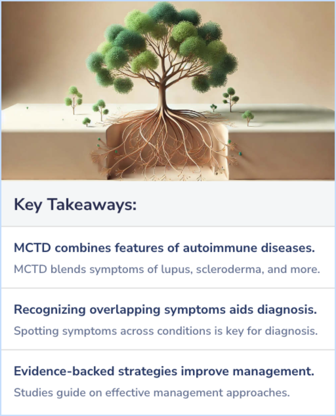 Mixed Connective Tissue Disease | Evidence Summary