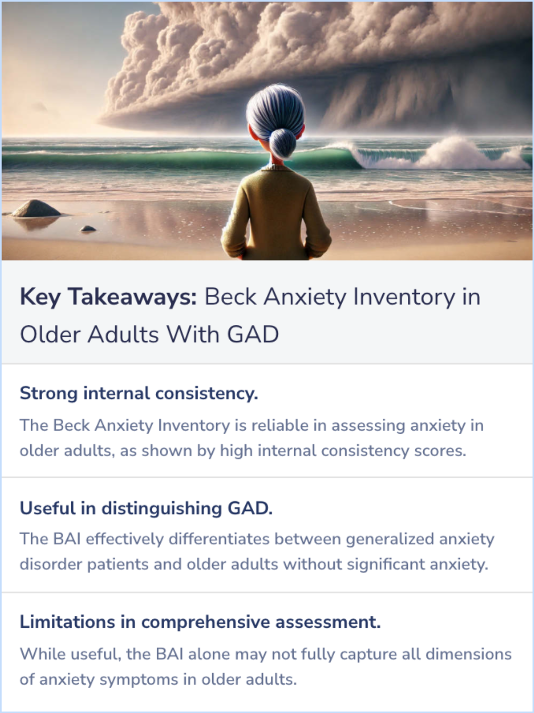 Study: Beck Anxiety Inventory Shows Limitations in Assessing Anxiety in ...