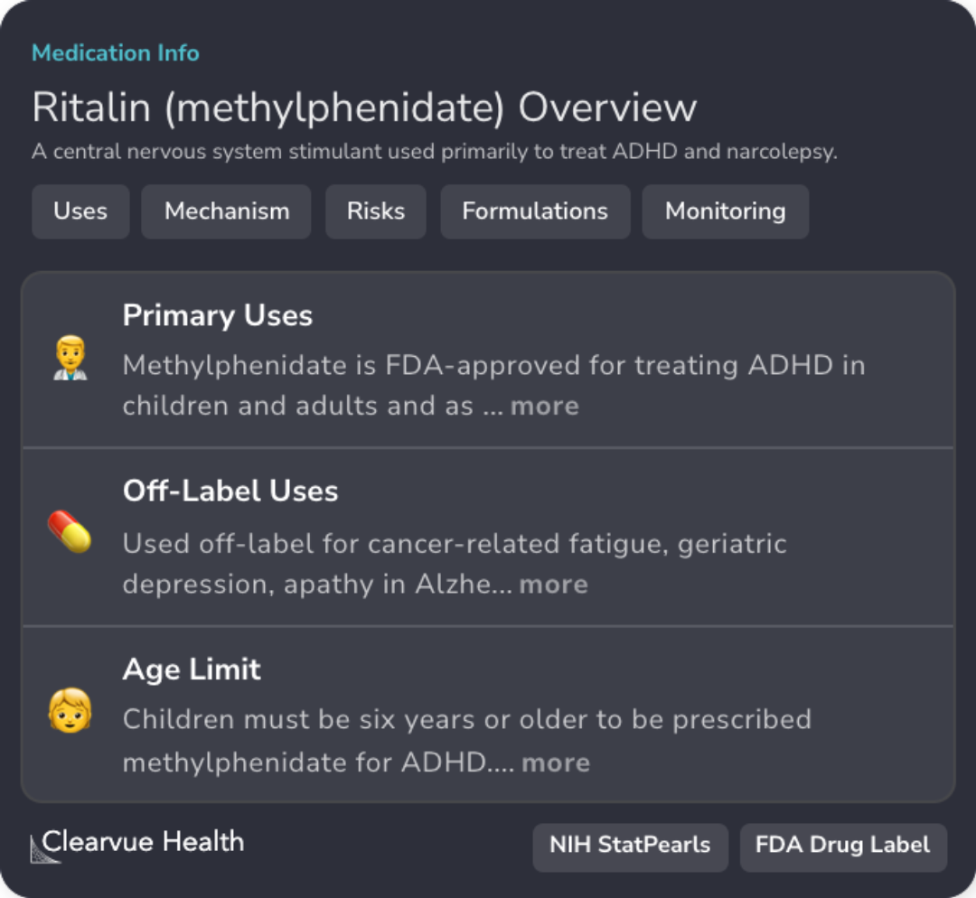 Study: Methylphenidate (Ritalin) and Pemoline (Cylert) Reduce Fatigue ...