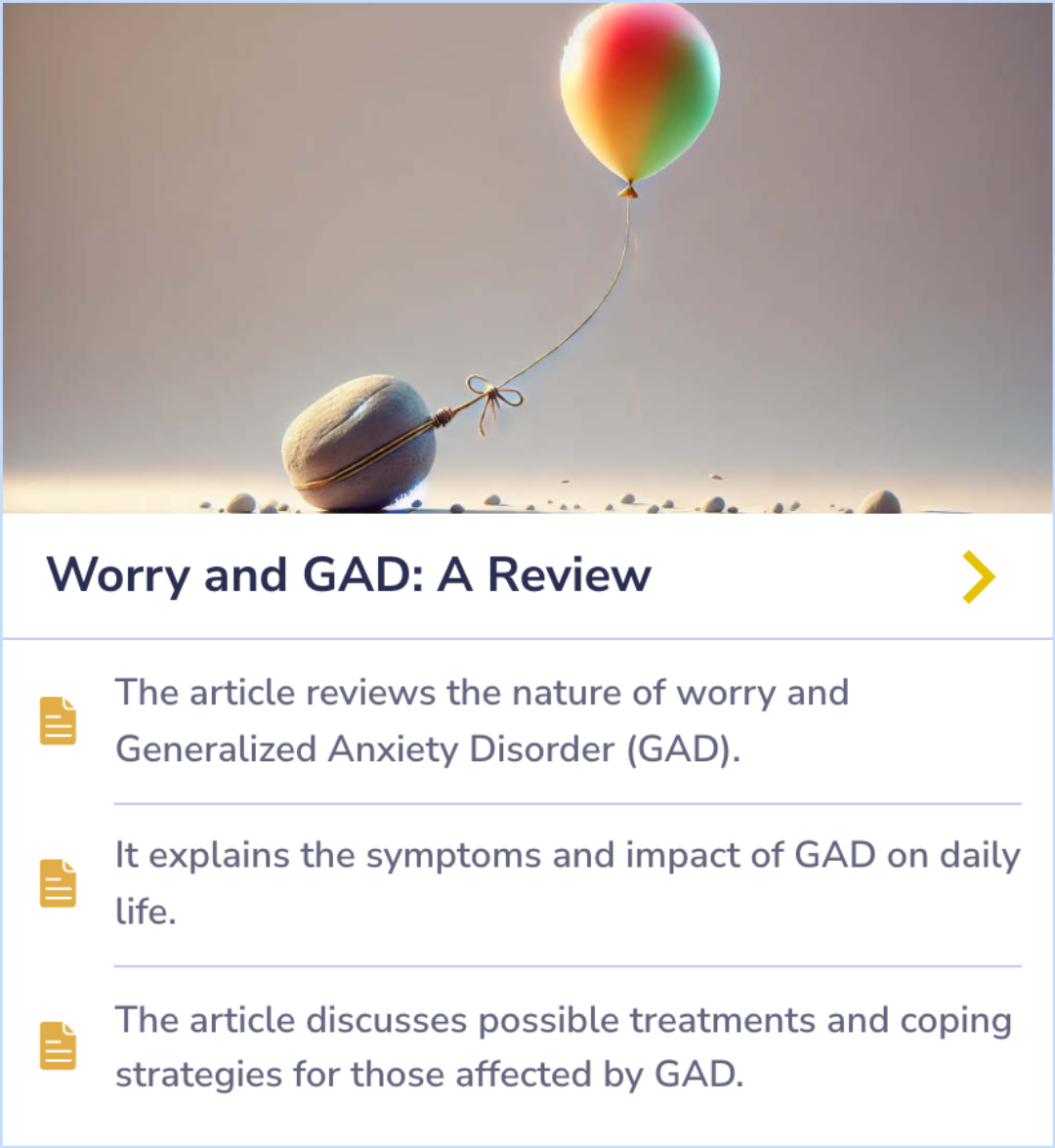 How Does Someone with Generalized Anxiety Disorder Behave? | Guideline ...