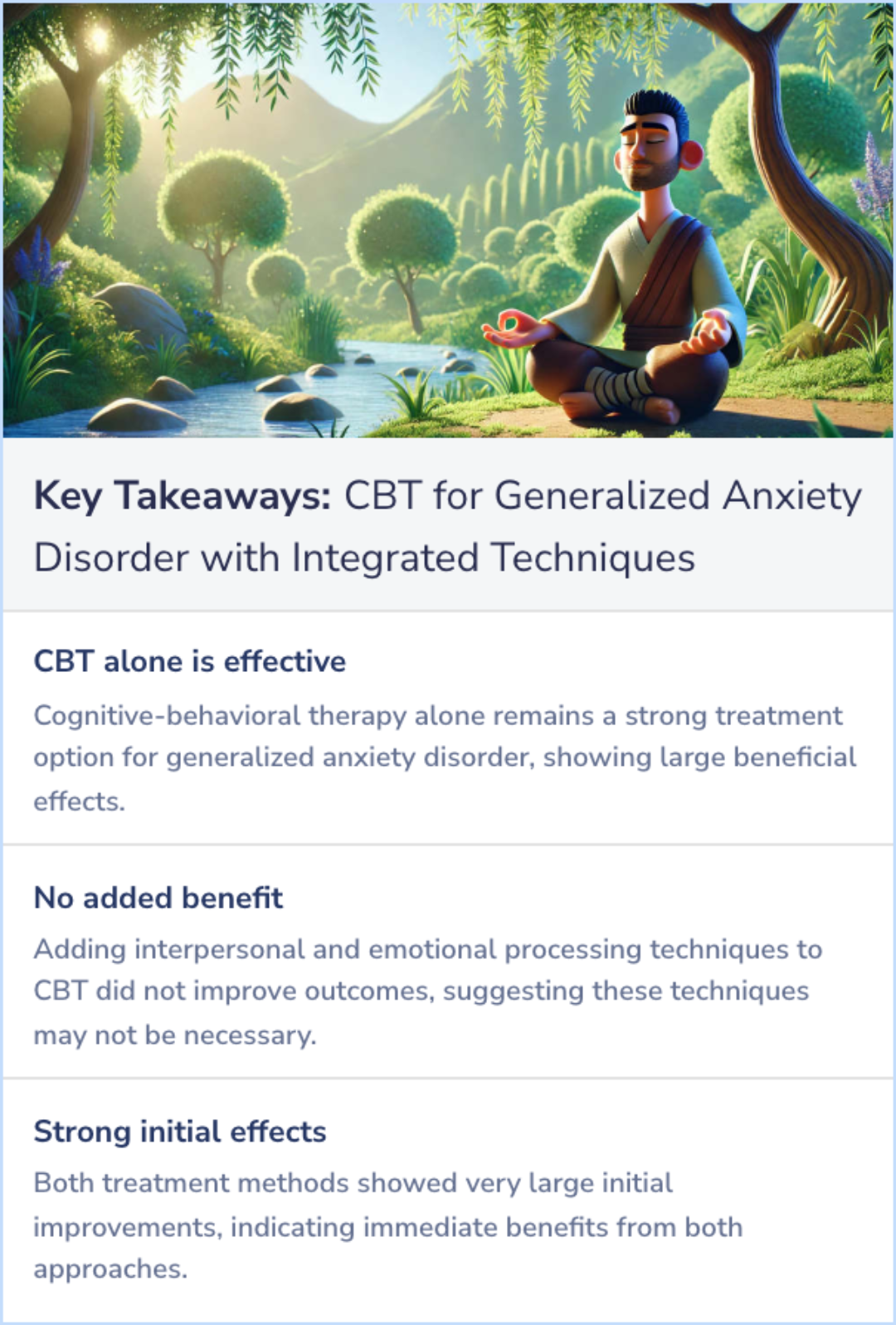 A randomized controlled trial of cognitive-behavioral therapy for generalized anxiety disorder ...