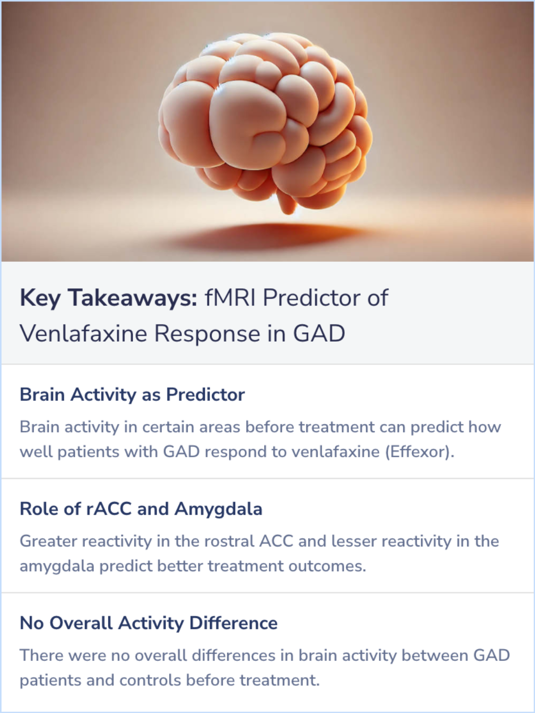 A functional magnetic resonance imaging predictor of treatment response ...