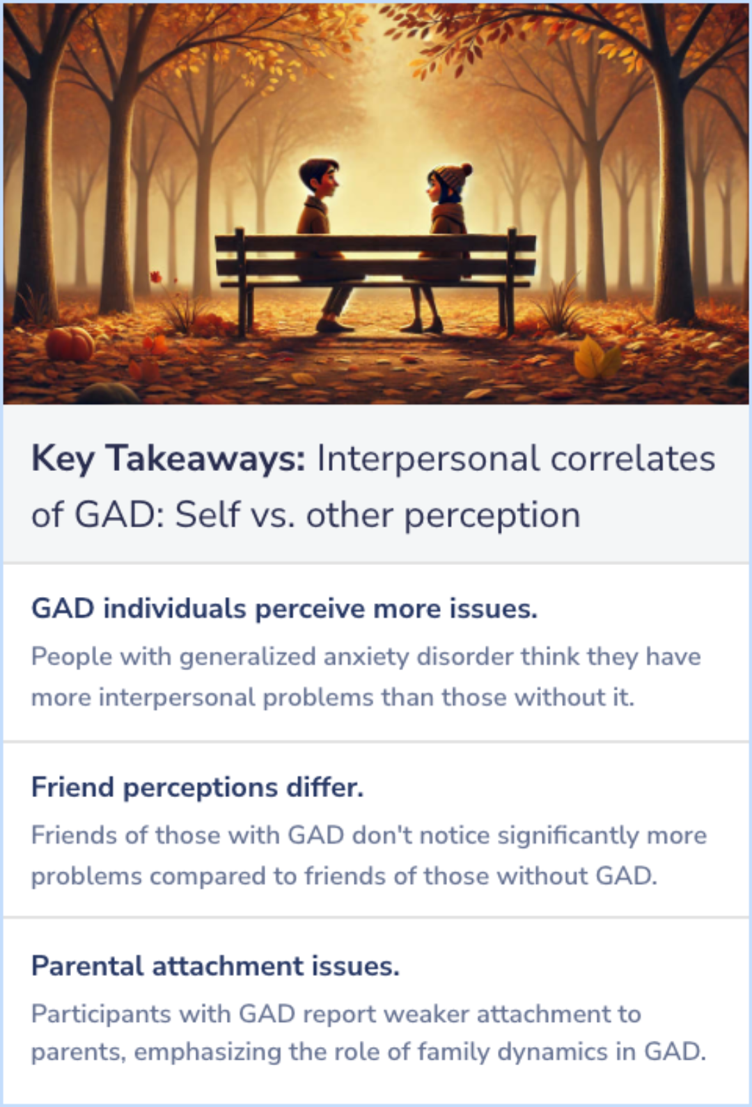 Interpersonal correlates of generalized anxiety disorder: Self versus ...