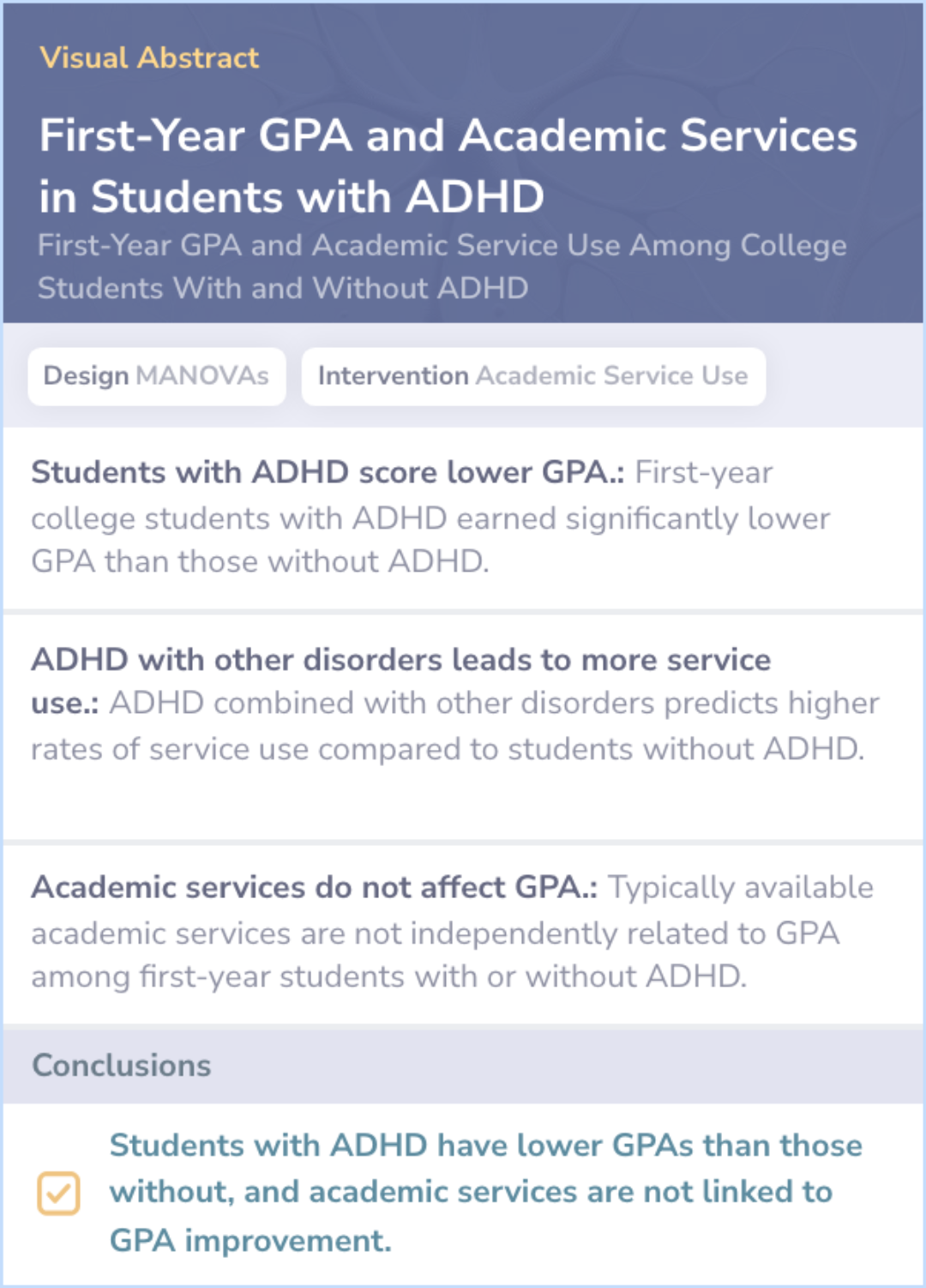 ADHD Students Show Lower GPAs and Study Strategies Compared to Peers ...