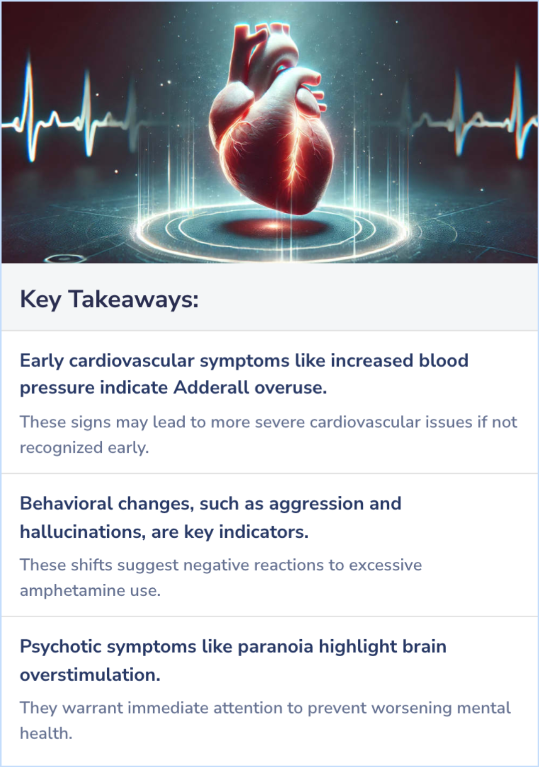 What Are the Signs of Adderall (Amphetamine) Overuse? | Evidence Summary
