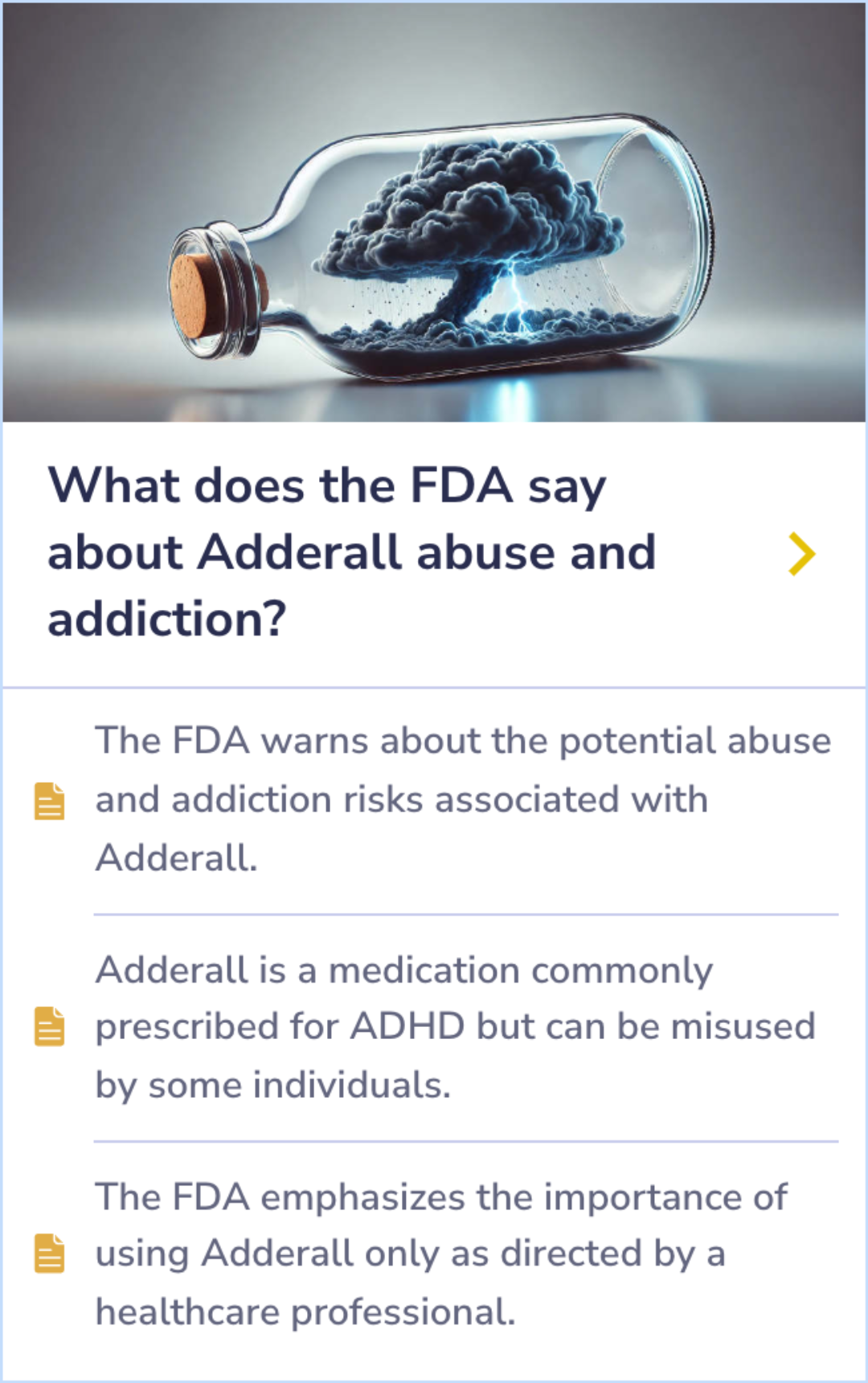 What does the FDA say about Adderall and Growth?
