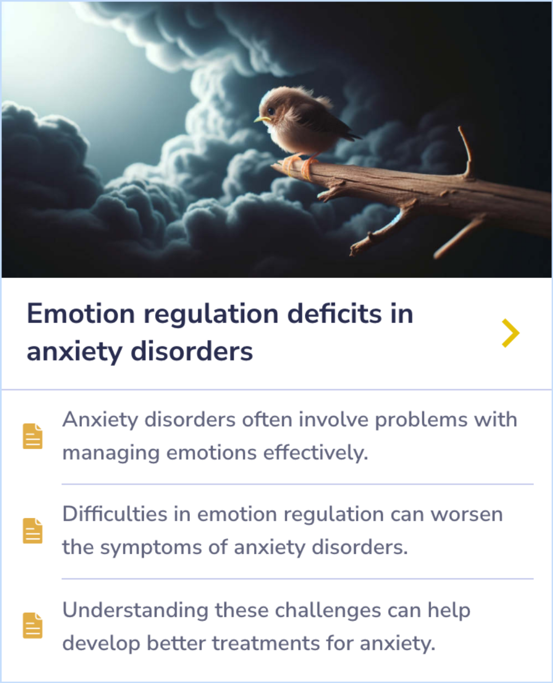Emotion Dysregulation in Generalized Anxiety Disorder: A Comparison ...